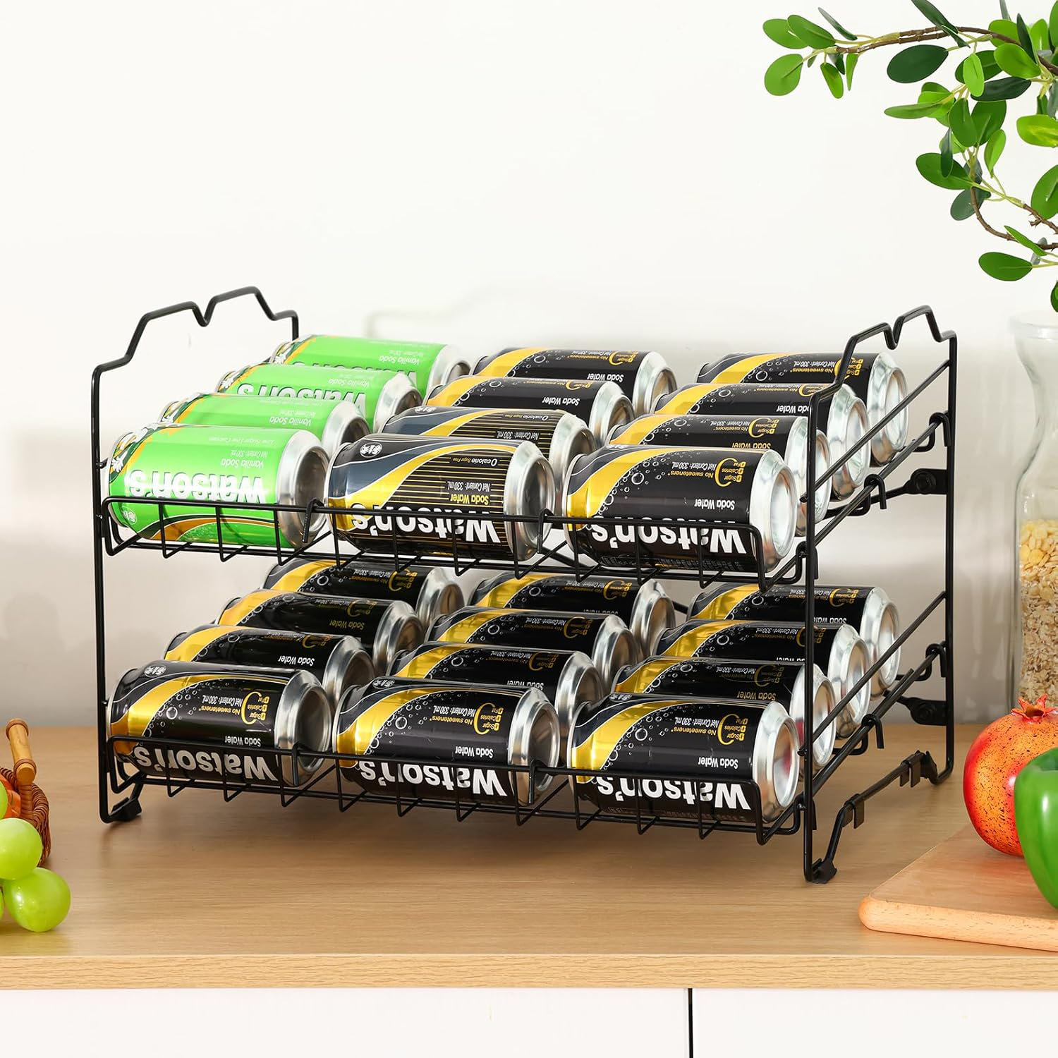 Mint Pantry® Stackable Can Organizer for Pantry and Kitchen, 2 Pack ...