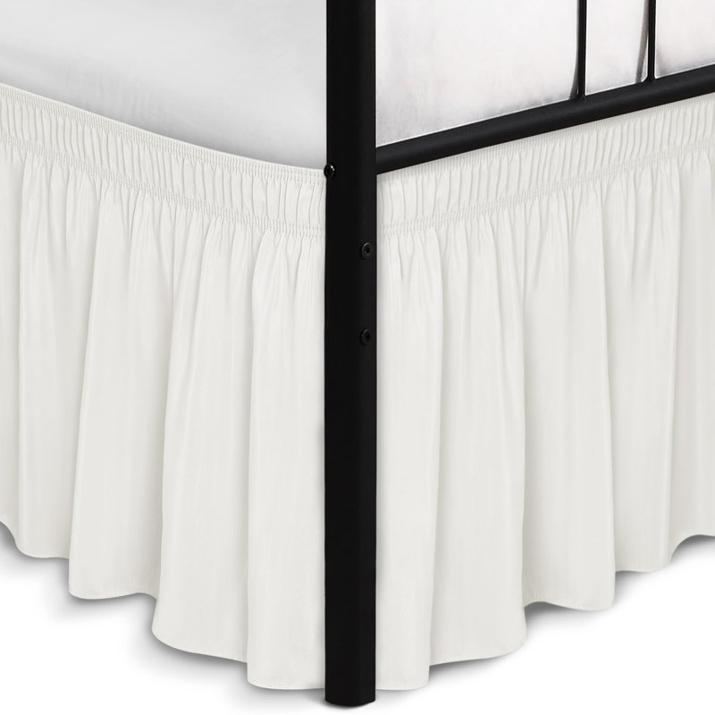 tangmaikeji Wrap Around Bed Skirts With Split Corners For Queen Beds ...