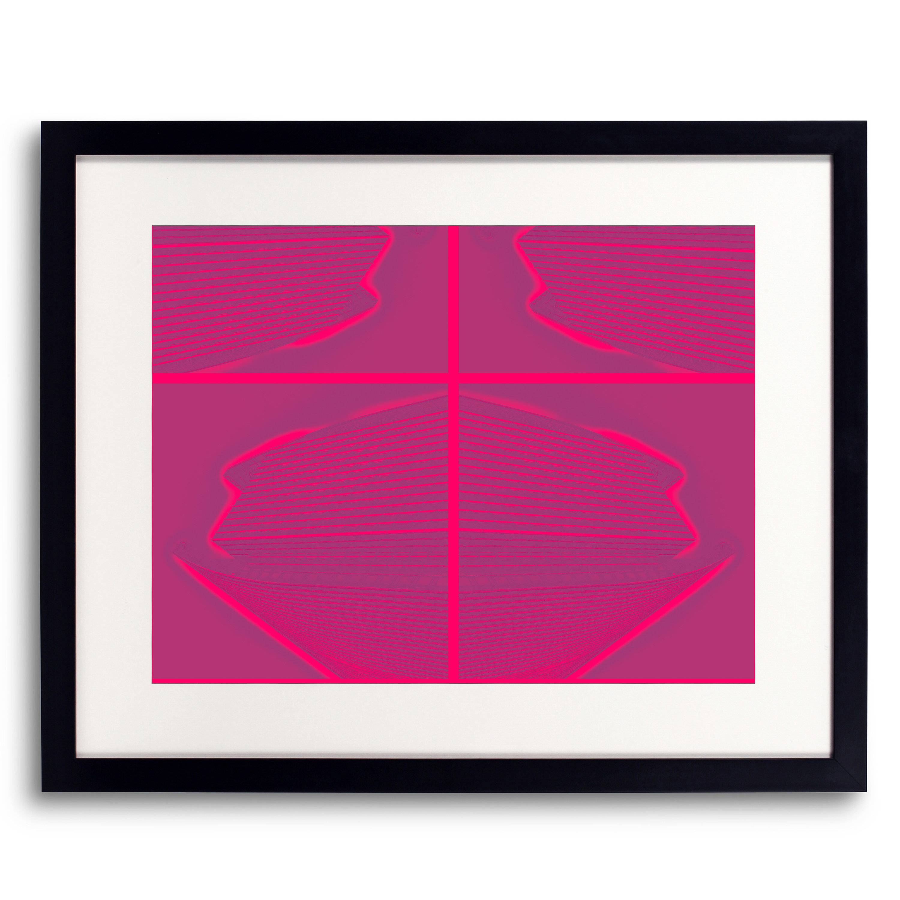 Made & Curated Pink Houses by Kevin Quinn - Framed Fine Art Print on ...