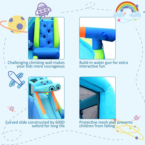 Costway 9.5' x 12.5' Inflatable Slide - Wayfair Canada