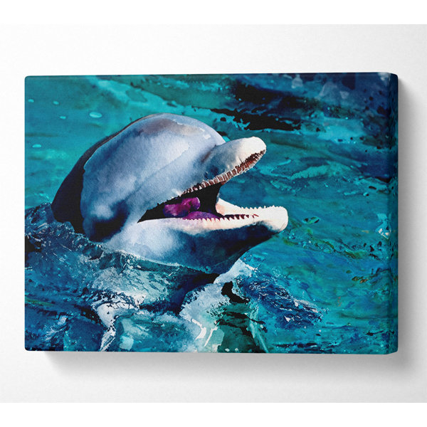 House of Hampton Dolphins Call - Wrapped Canvas Art Prints | Wayfair.co.uk