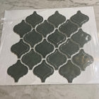 Supreme Tile Lauretta 3" x 3" Glass Arabesque Mosaic Wall Tile ...