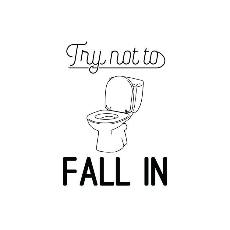 Maturi Try Not to Fall in II - Wrapped Canvas Textual Art Print ...