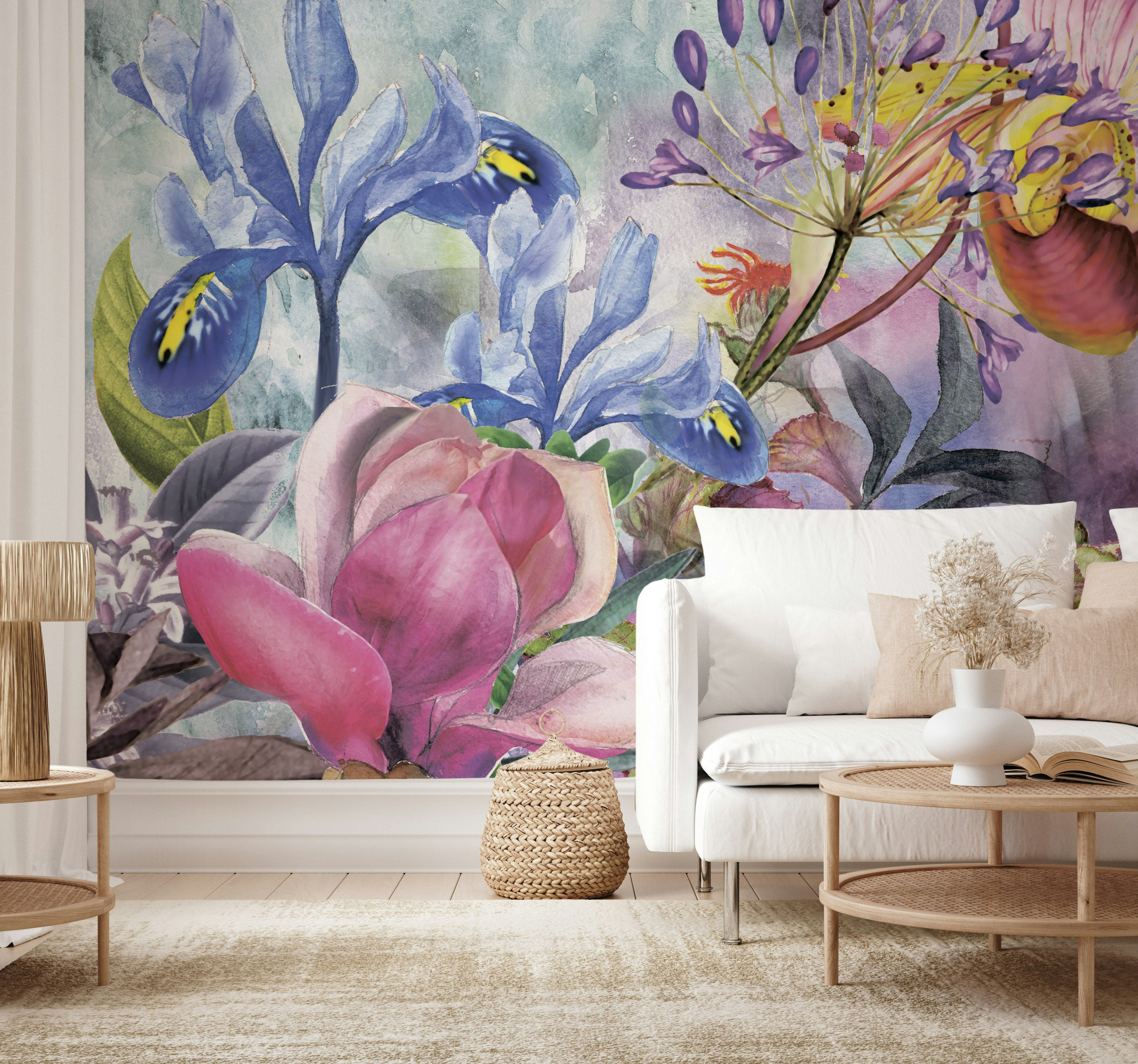Wildon Home® Tanzima Floral Wall Mural | Wayfair