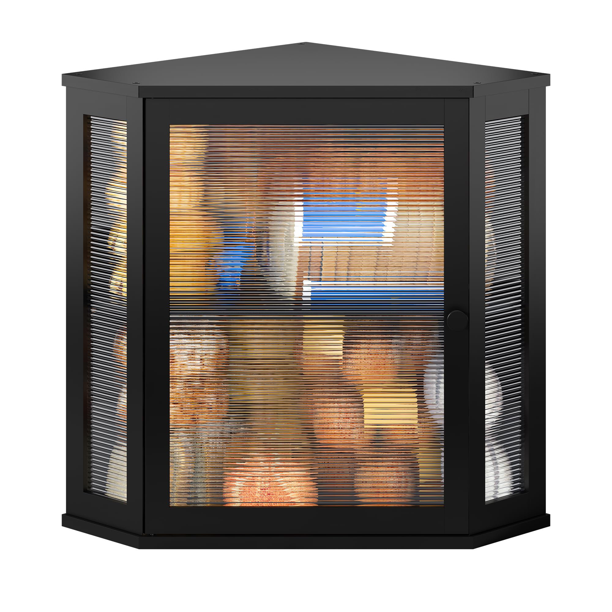 One Allium Way Corner Bread Box For Kitchen Countertop Double Layer ...