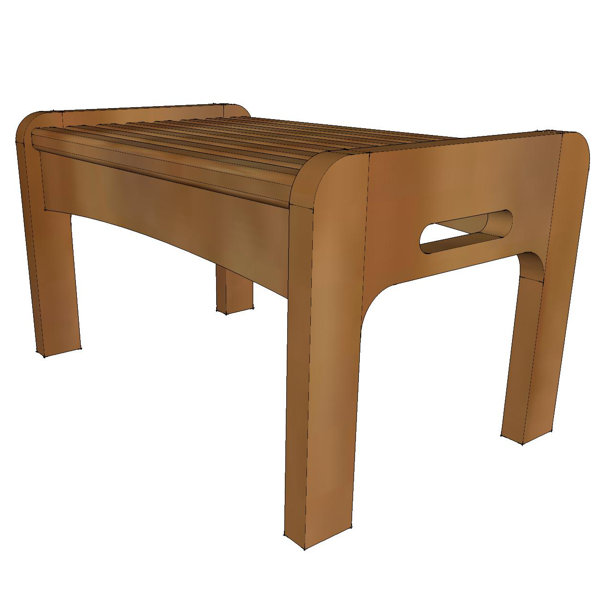 Rebrilliant Iyanna Teak Step Stool & Reviews | Wayfair