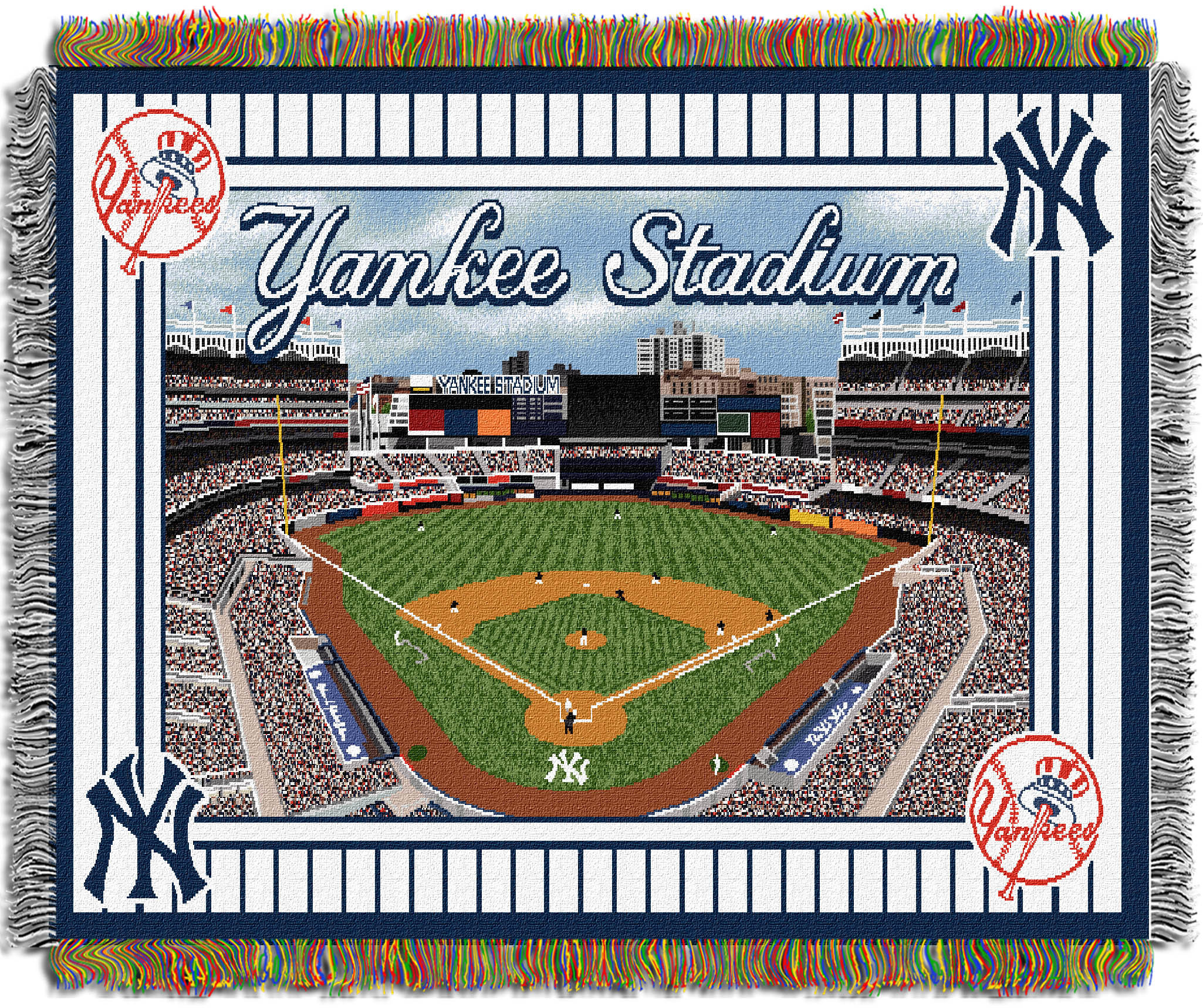 Northwest MLB New York Yankees Throw Blanket, Yankee Stadium Baseball ...