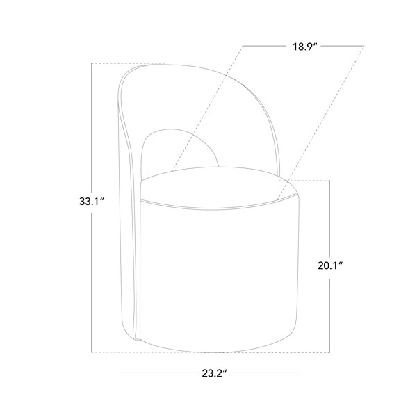 Joss & Main Neta Genuine Leather Upholstered Dining Chair & Reviews ...