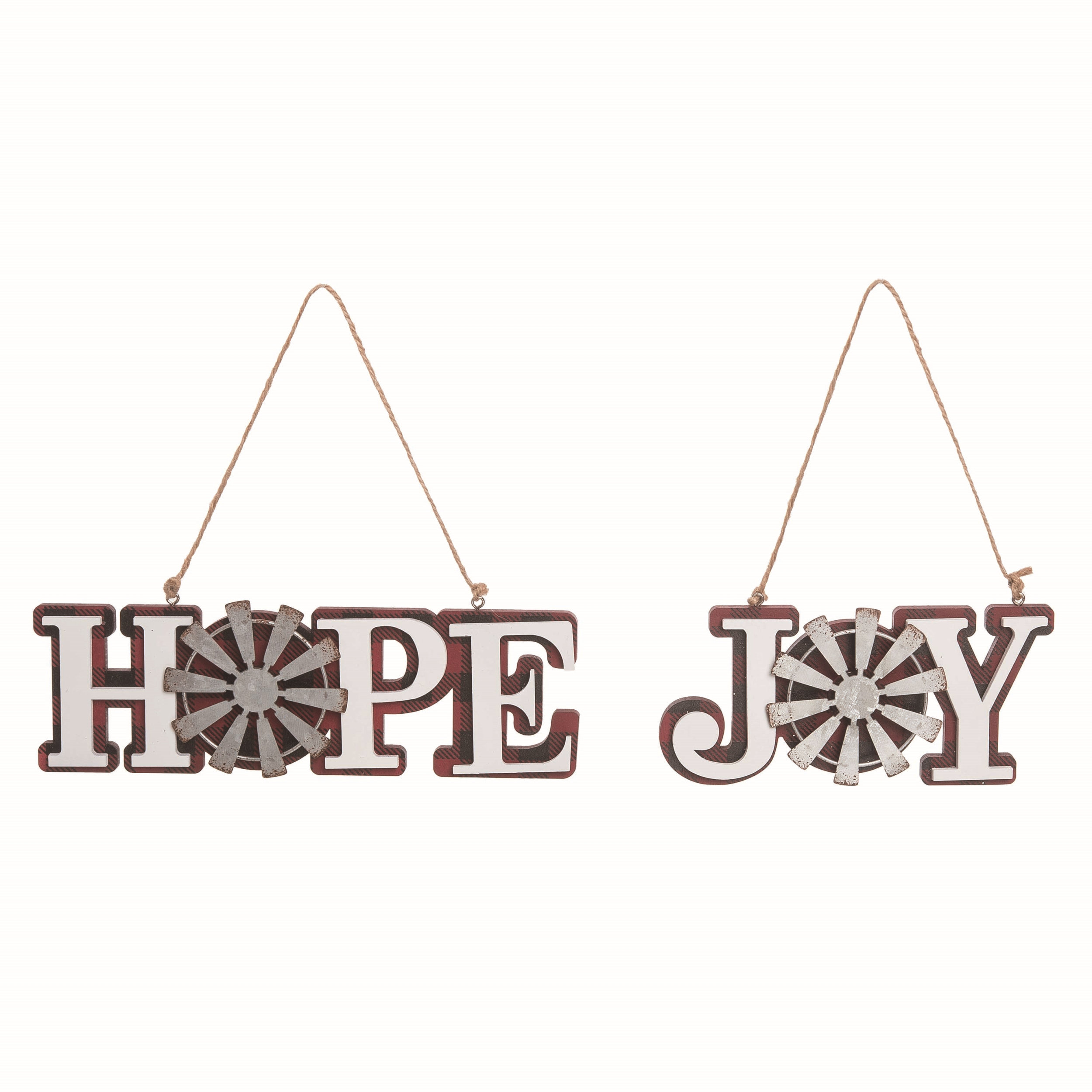 Ophelia & Co. MDF Windmill Christmas Decor Set of 2 Christmas Home ...