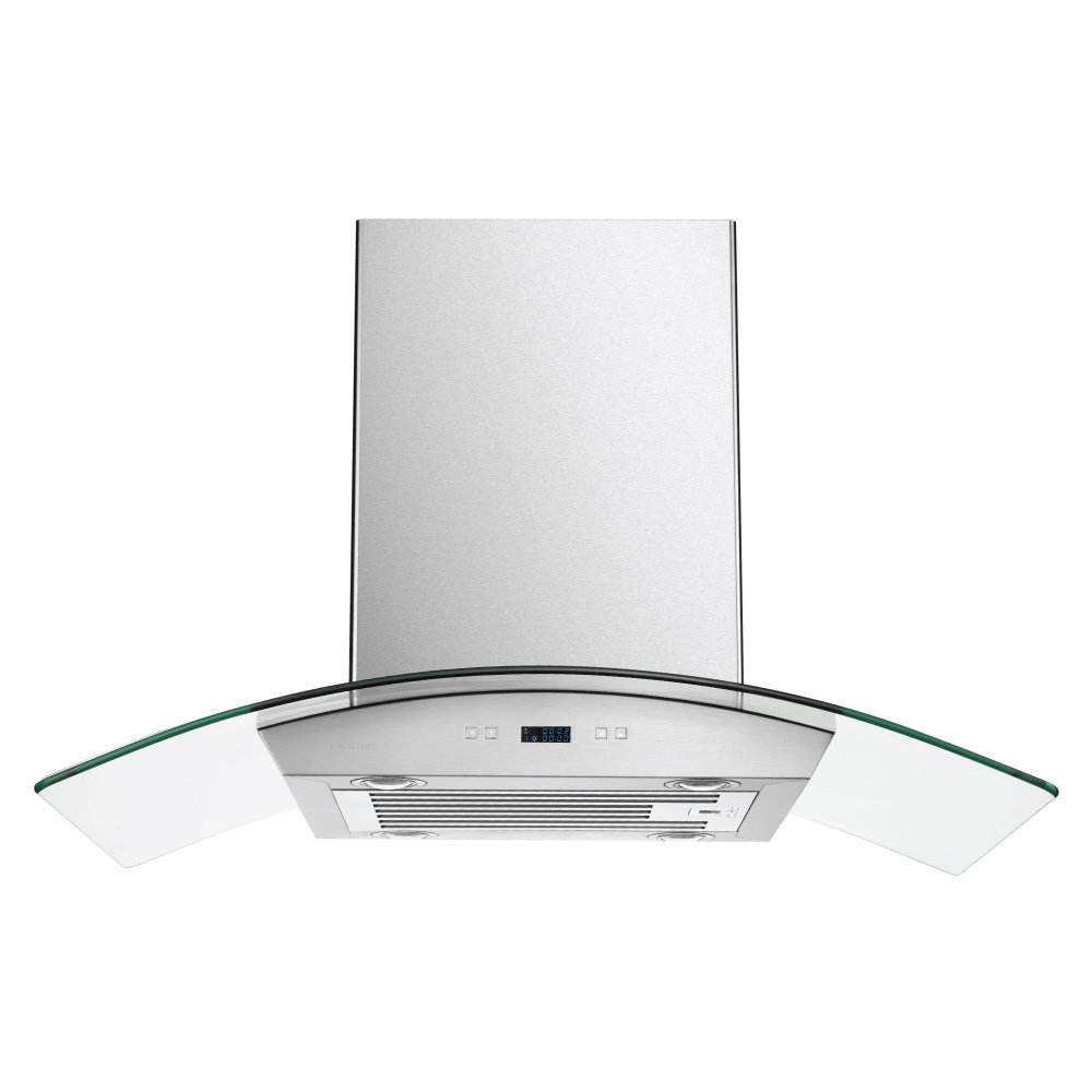 Cavaliere SV218 Series 36" 900 CFM Ducted Island Range Hood in Brushed ...