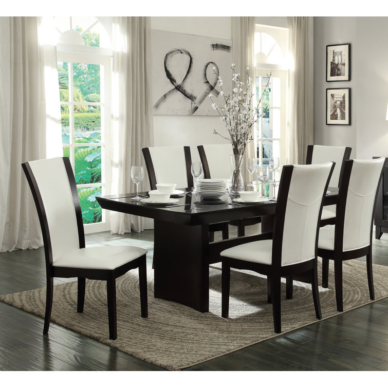 Lark Manor Denaye 7-pcs Dining Table Set | Wayfair
