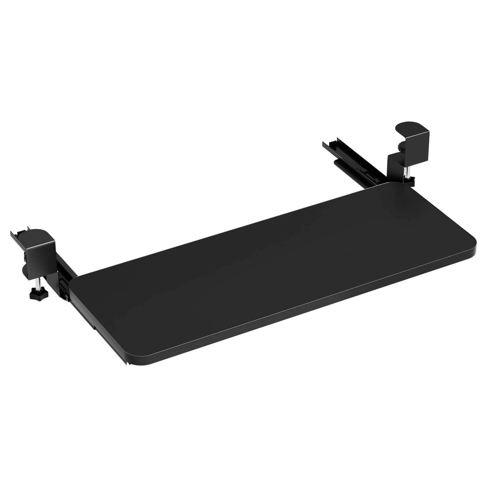 Wrought Studio Keyboard Tray under Desk, Corner Keyboard Tray with ...