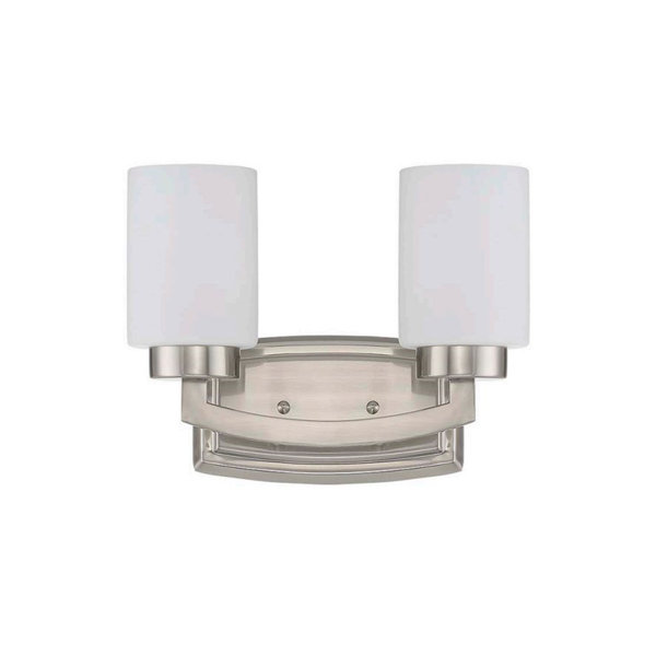 Winston Porter Abishek 2 - Light Dimmable Bright Satin Nickel Vanity ...