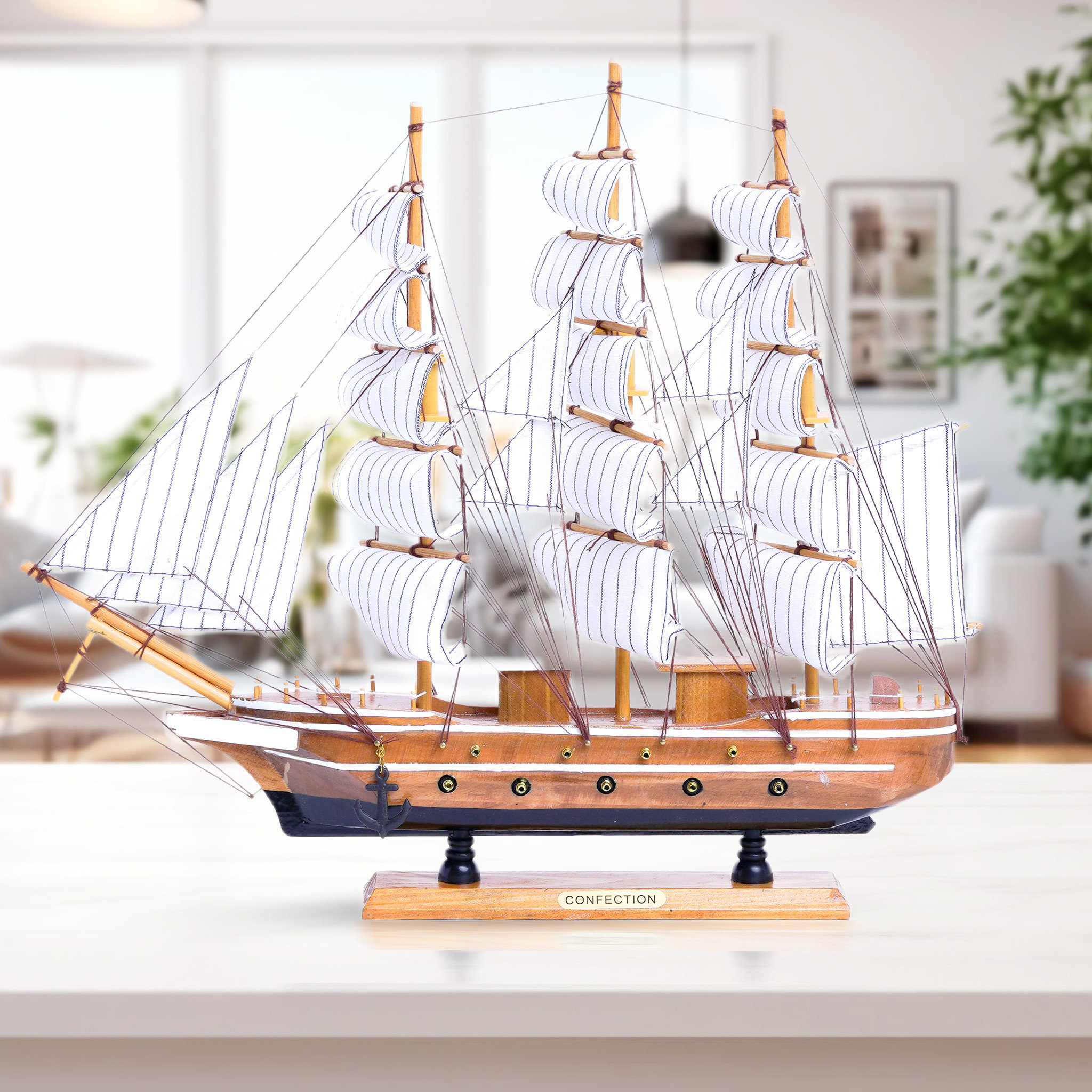 Breakwater Bay Colefax Marine Majesty Wooden Ship Model With Realistic ...