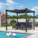 Purple Leaf 10 Ft. W X 10 Ft. D Aluminium Pergola With Canopy | Wayfair
