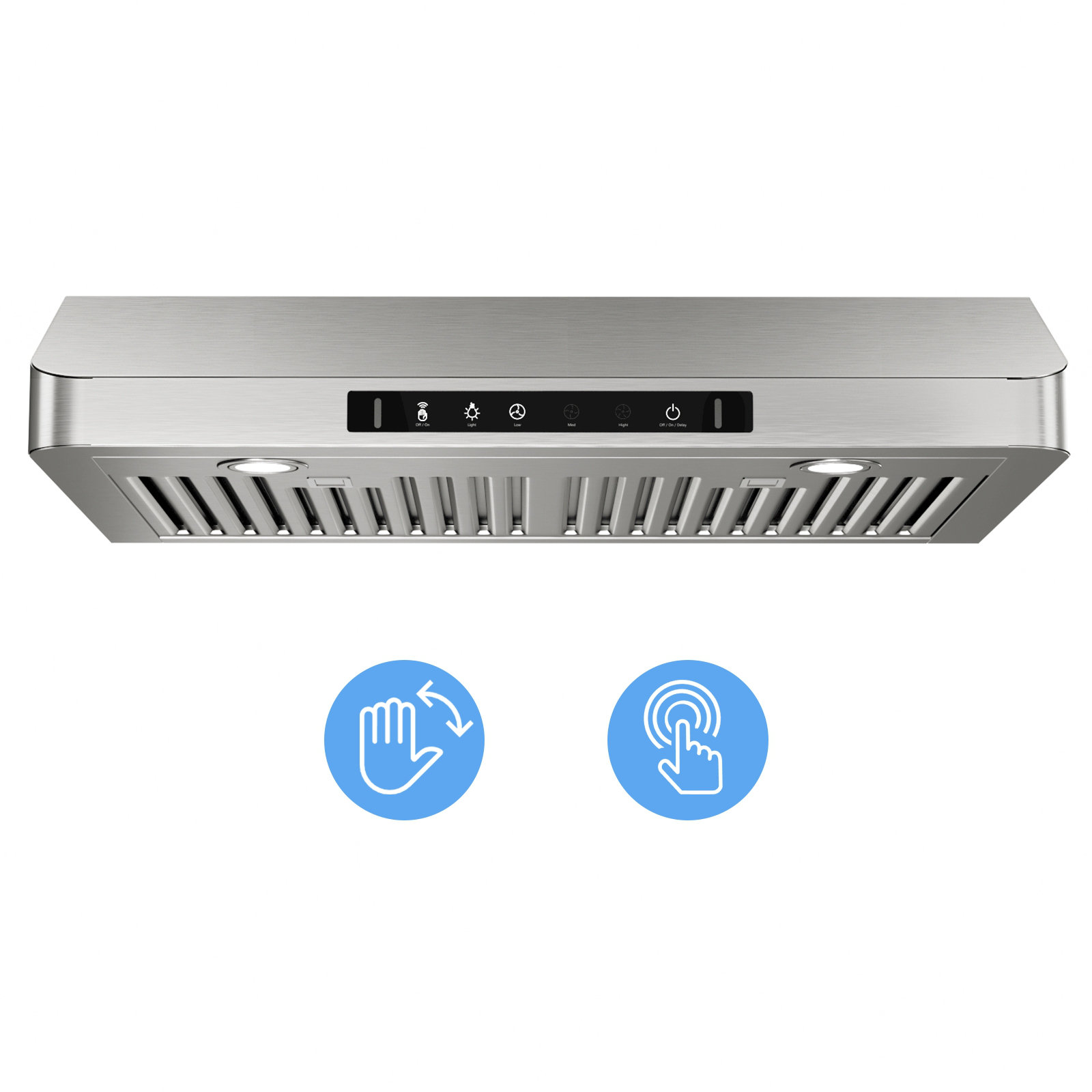VIKIO 30" 900 CFM Ducted Under Cabinet Range Hood in Stainless Steel ...