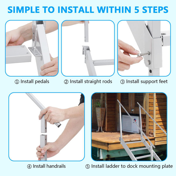 Zstar Dock Stairs | Wayfair