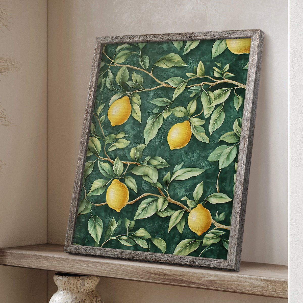 Astoria Grand WM MORRIS Series DCLVIII Framed Print - Solid Wood | Wayfair