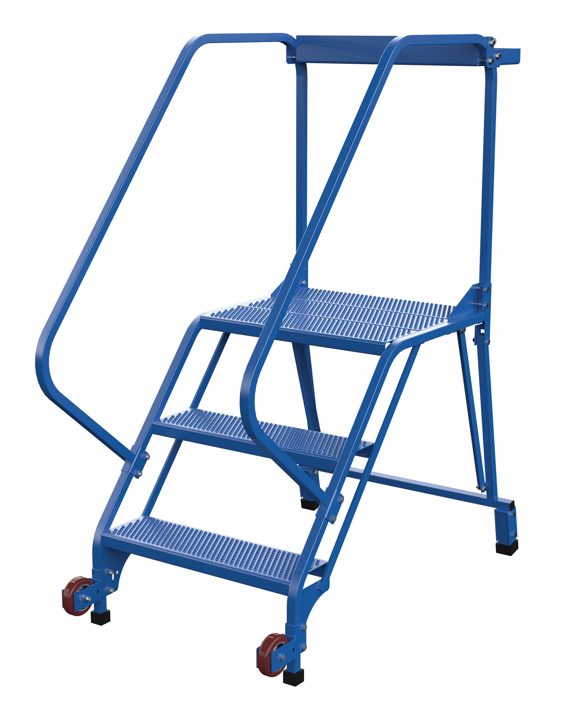 WFX Utility™ Artirio 3 - Step Steel Rolling Step Stool | Wayfair