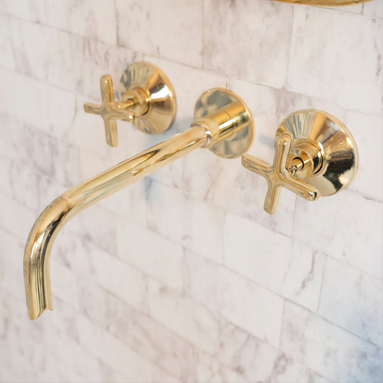 CUSTOmosaic Handmade Unlacquered Brass Wall Mounted Faucet Uique Brass ...