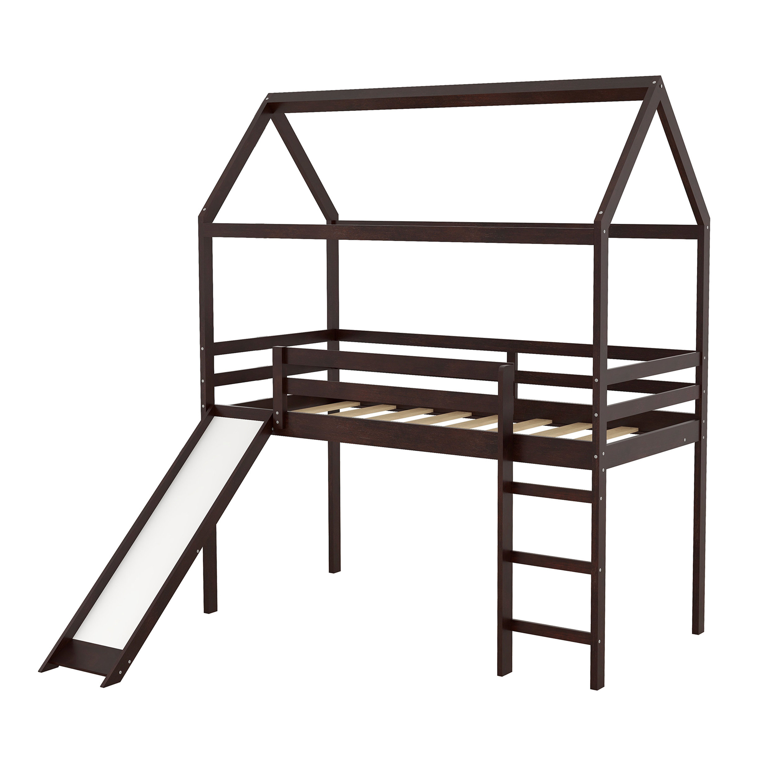 Latitude Run® Loft Bed With Slide, House Bed With Slide - Wayfair Canada