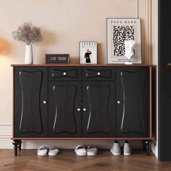 Dainty Table 30 Pair Solid Wood Shoe Storage Cabinet | Wayfair