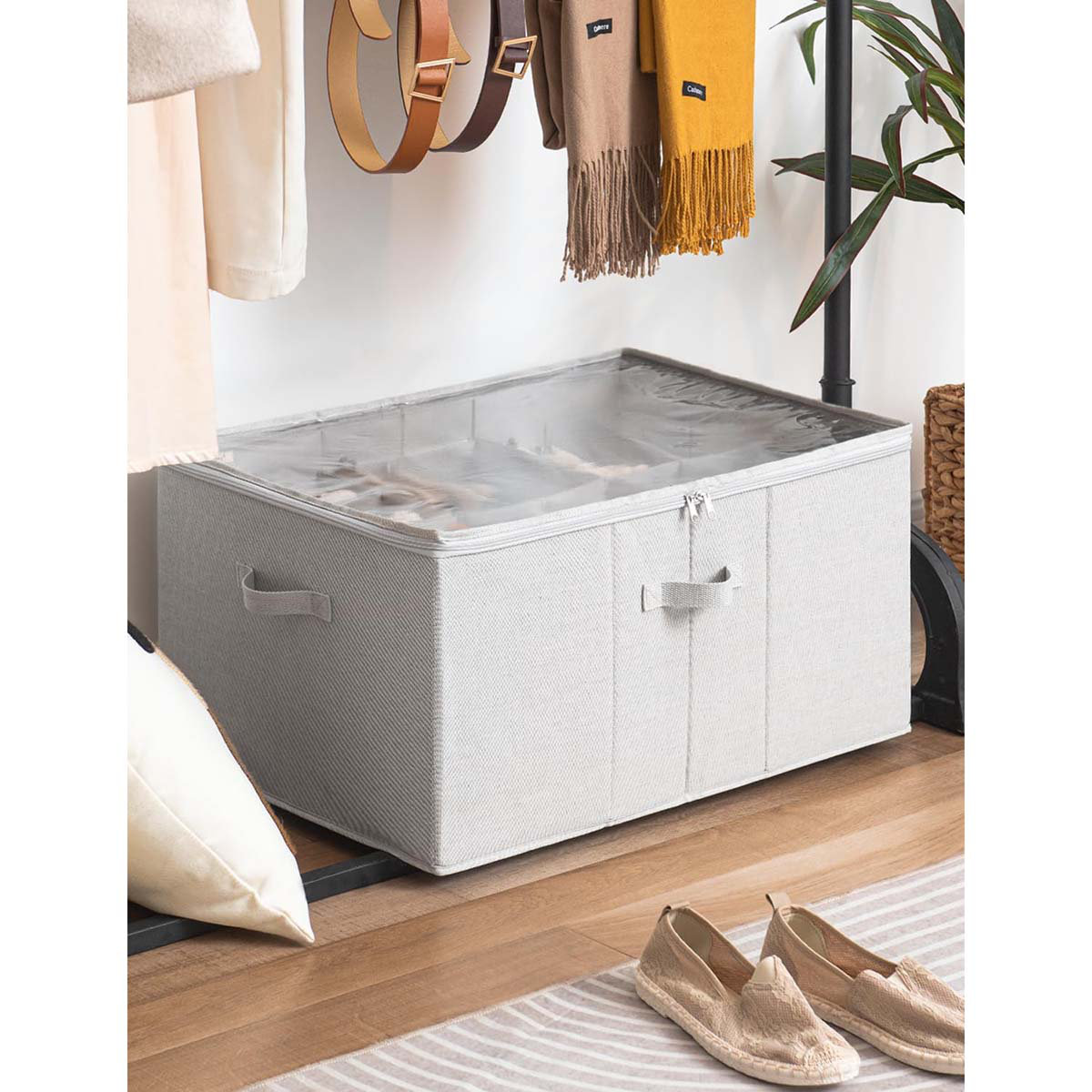 KINOFO Shoe Organizer For Closet, Fits Up To 24 Pairs, Shoe Cubby ...