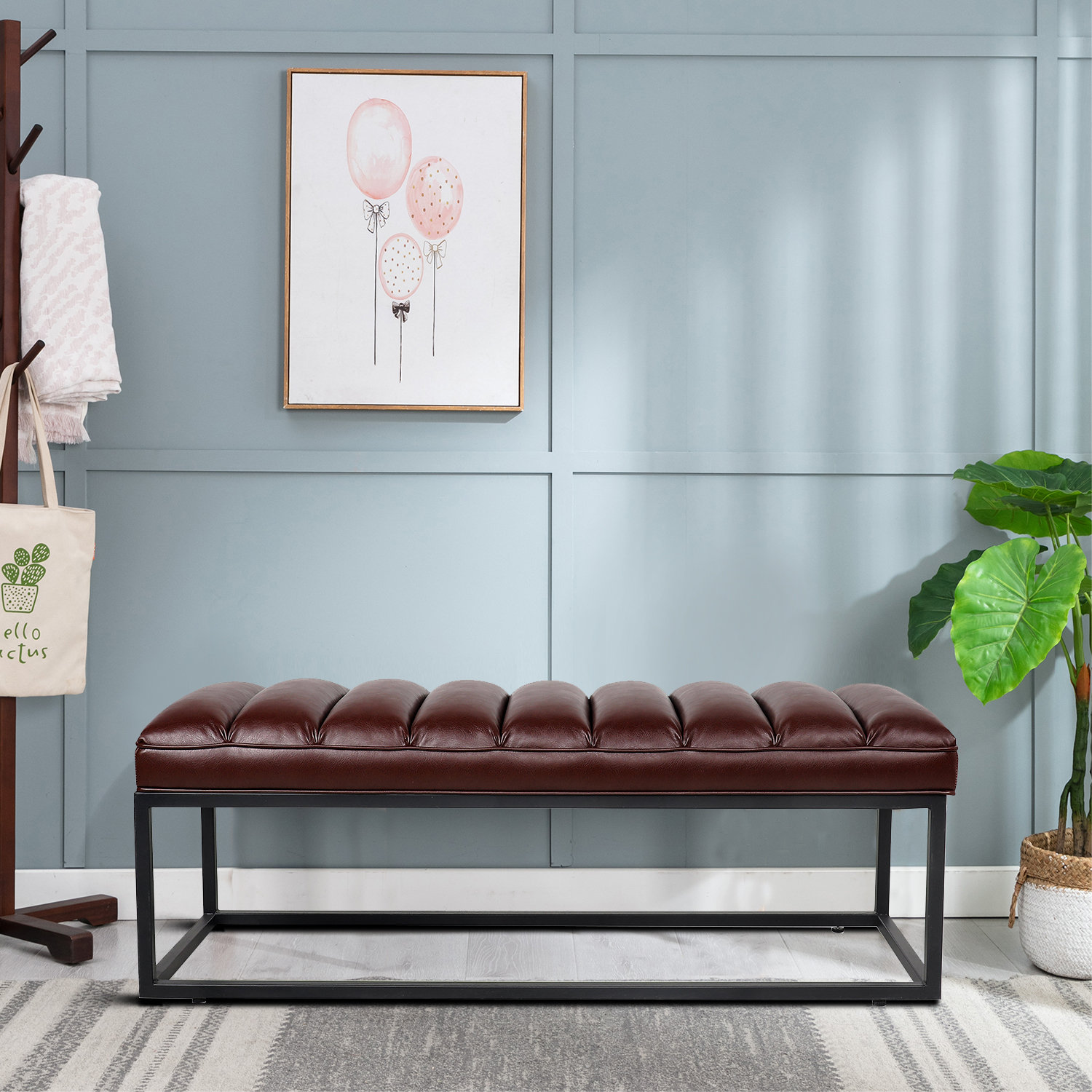 Latitude Run® Faux Leather Bench | Wayfair