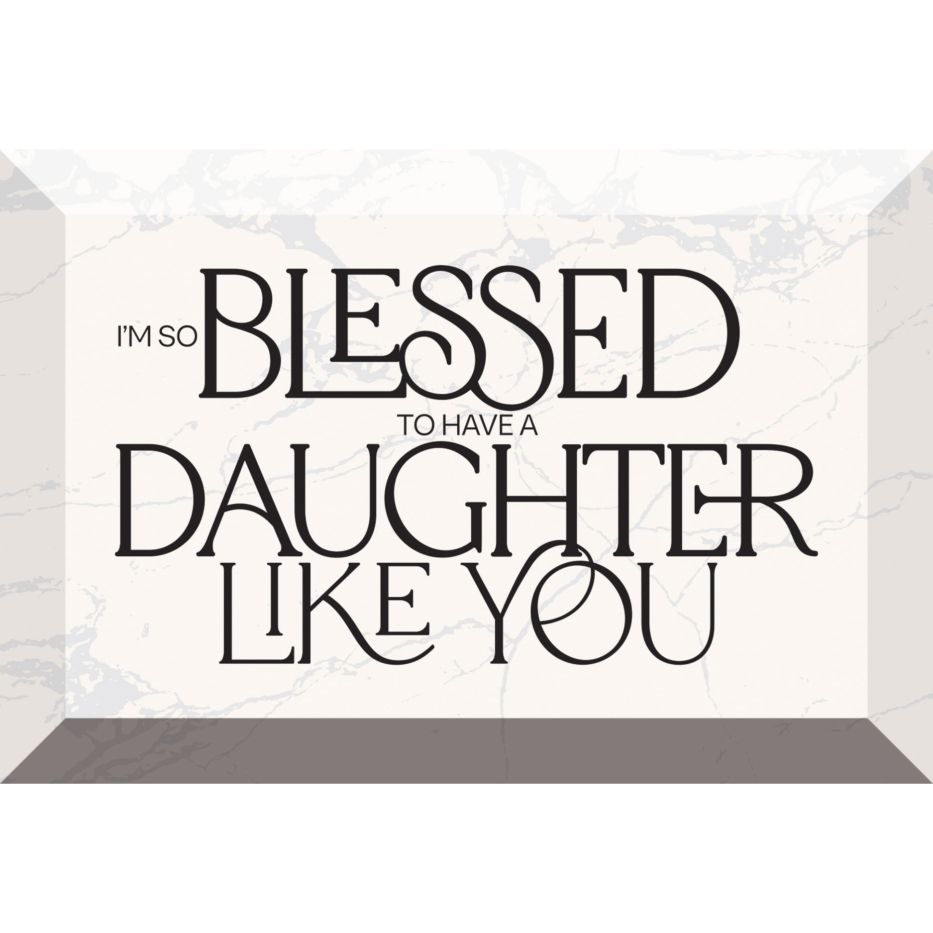 Trinx I'm So Blessed..Daughter Glass Plaque - 4" x 6" | Wayfair