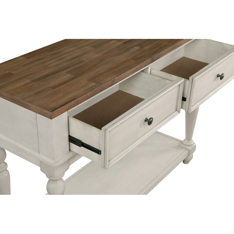 Ophelia & Co. Cambra 52" Wide 2 Drawer Solid Wood Buffet Table | Wayfair