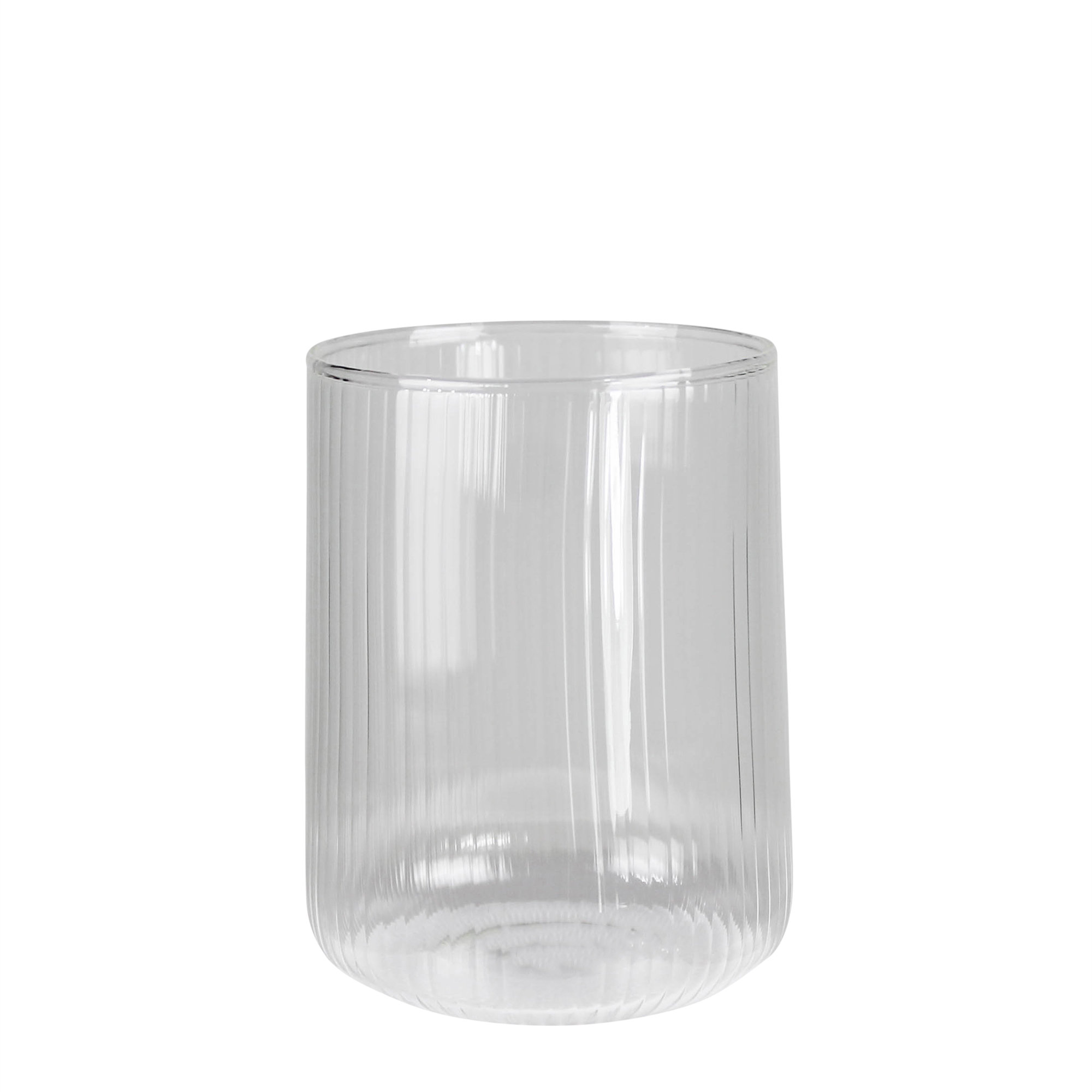 Wrought Studio™ Jolie Ribbed Low Ball, Glass 12 Oz Capacity | Wayfair