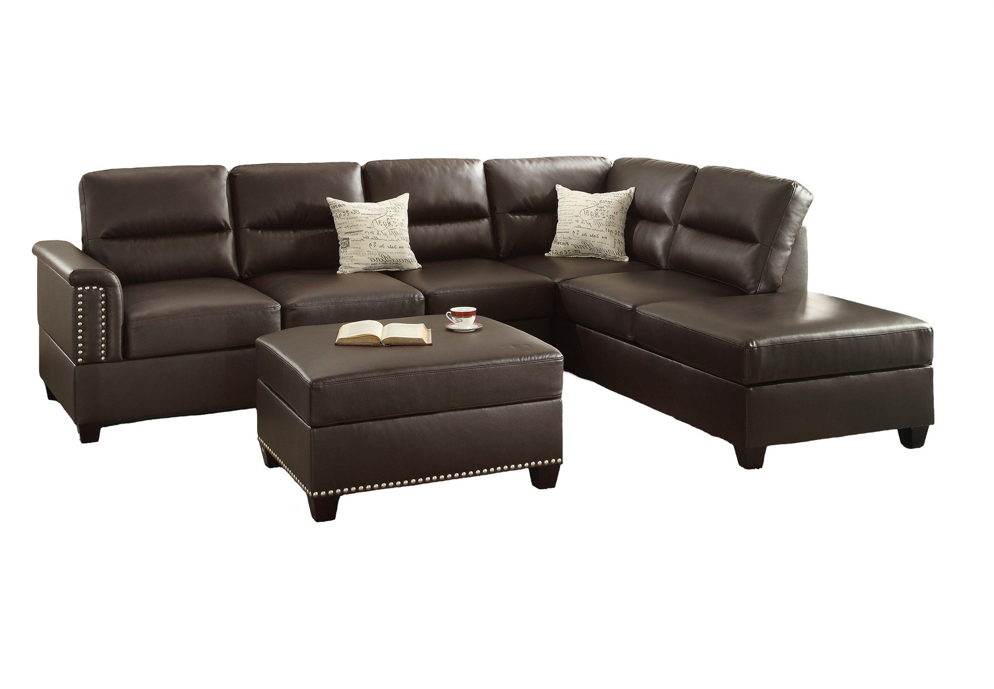Latitude Run® New Contemporary 3-PCS Reversible Sectional Set Living ...