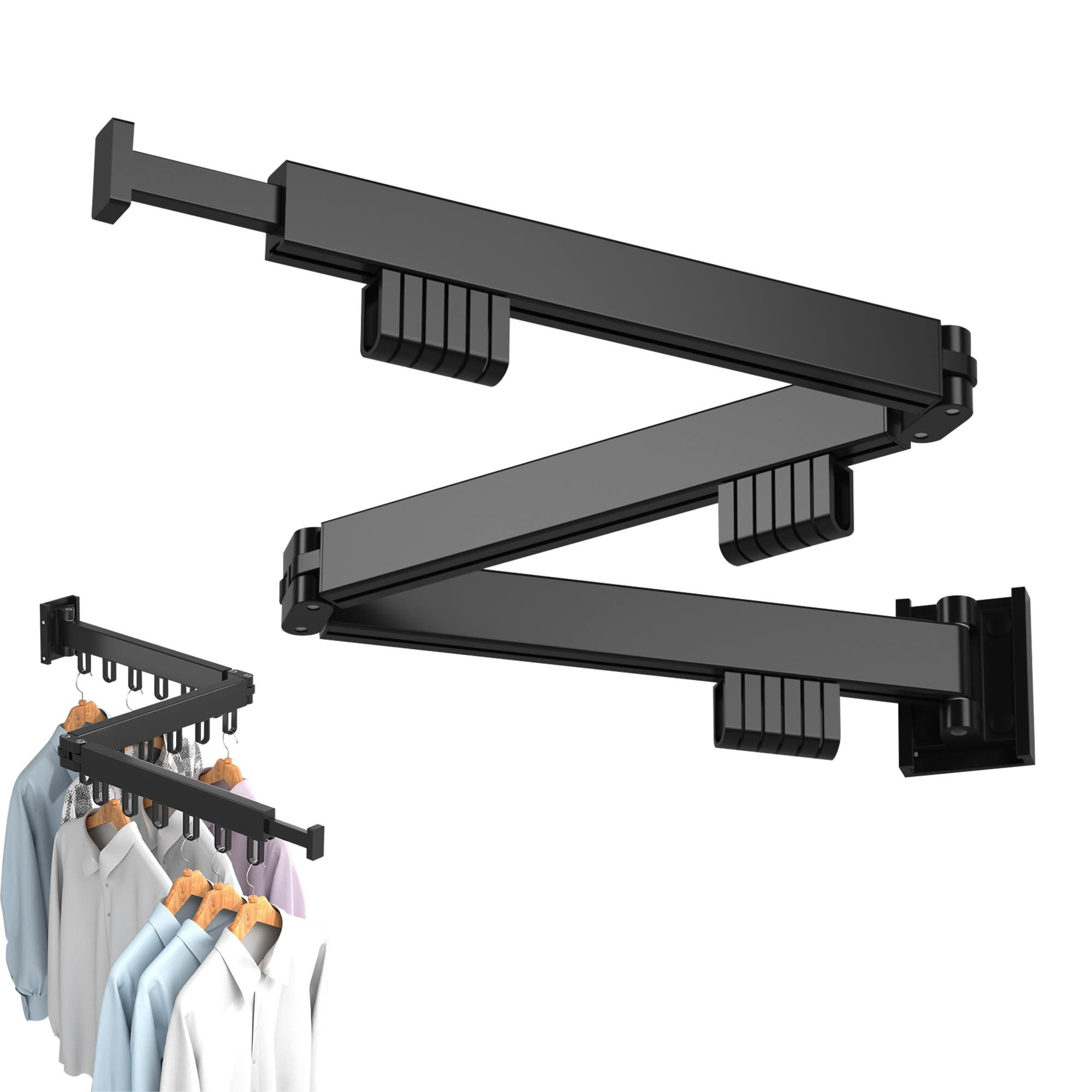 Rebrilliant Aluminum Foldable Wall-Mounted Drying Rack | Wayfair