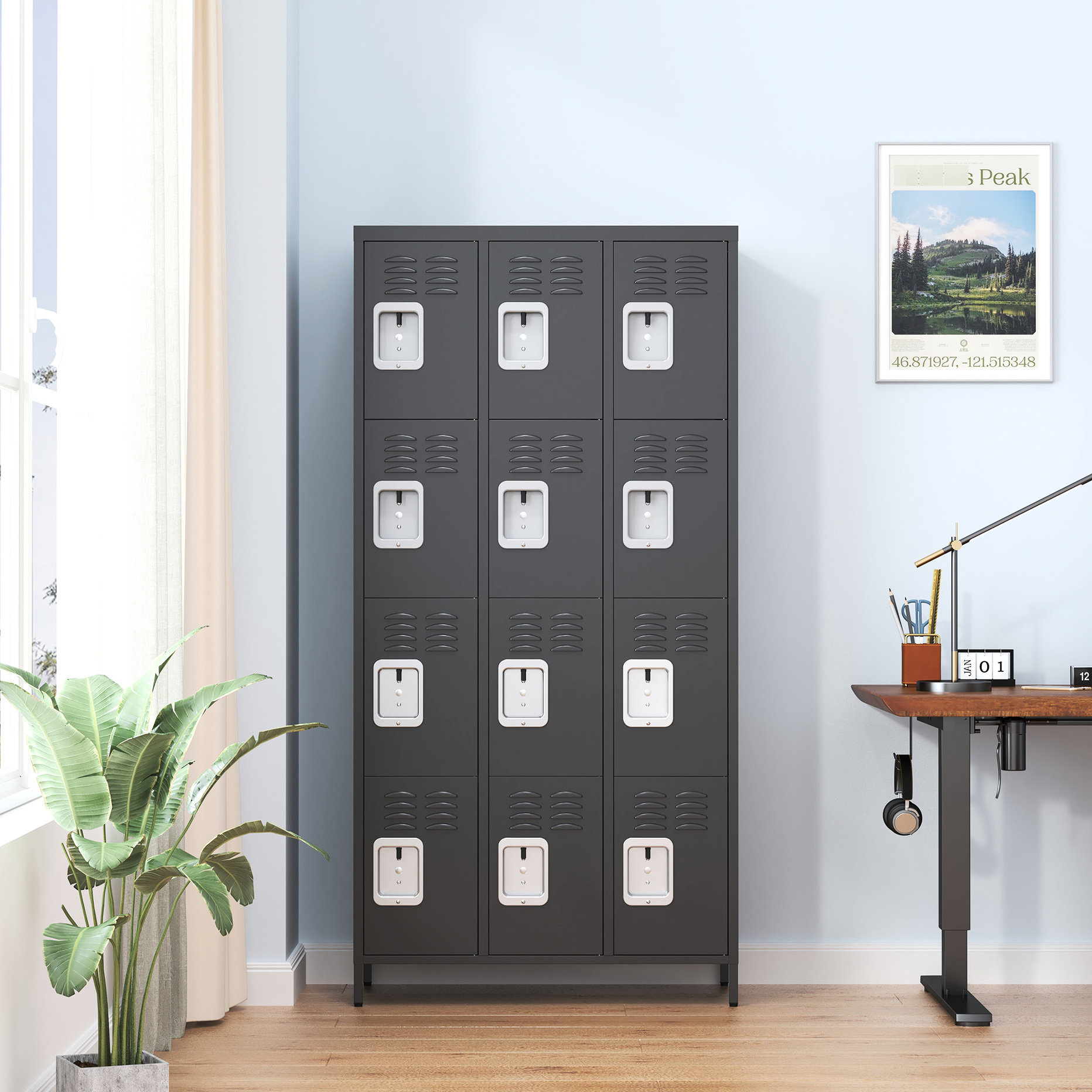 Trent Austin Design® 12 Door Metal Lockers - Home Gym Office Garage ...