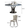 ALLNICEDT Luxury simple microlite round dining table set | Wayfair