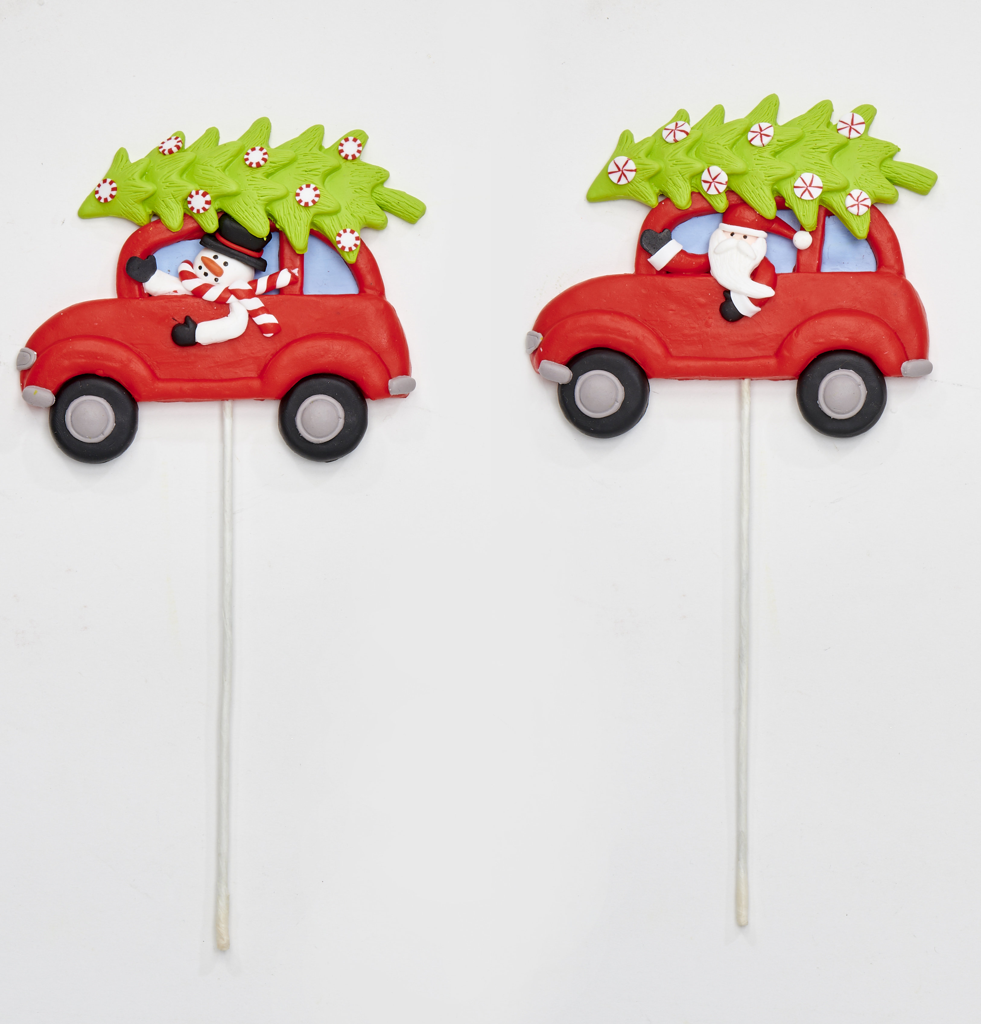 The Holiday Aisle® 4 Piece Polymer Clay Car Set | Wayfair