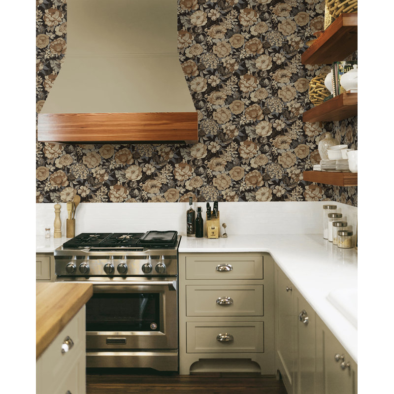 Winston Porter Rasheim Peel & Stick Floral Roll | Wayfair