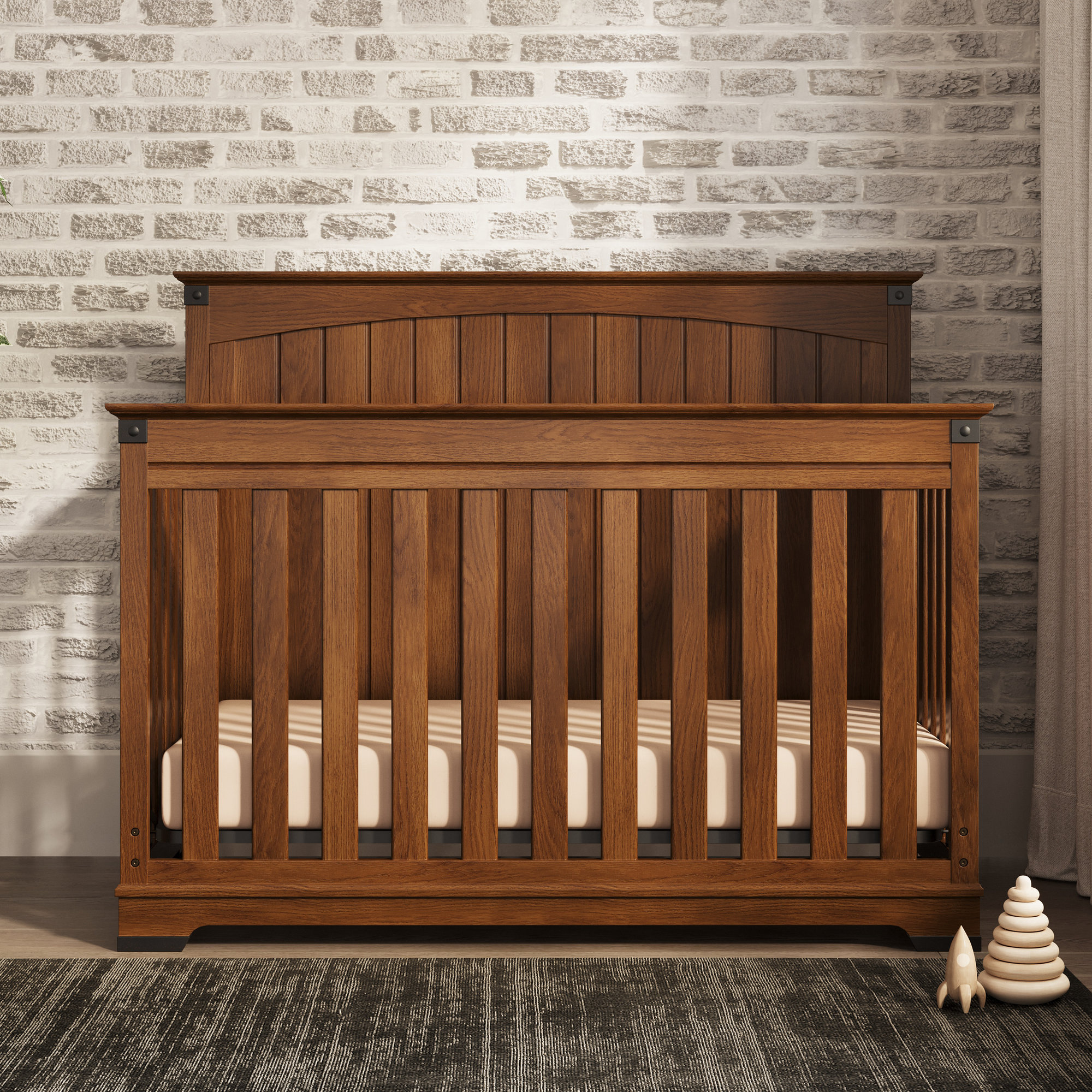 Child Craft Redmond Full Panel 4-in-1 Convertible Crib & Reviews | Wayfair