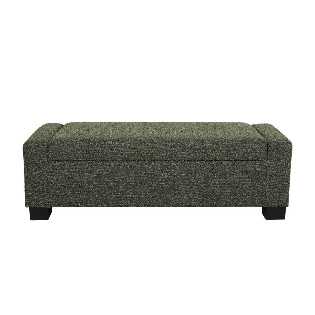 Latitude Run® Modern storage ottoman in textured fabric, ideal for ...