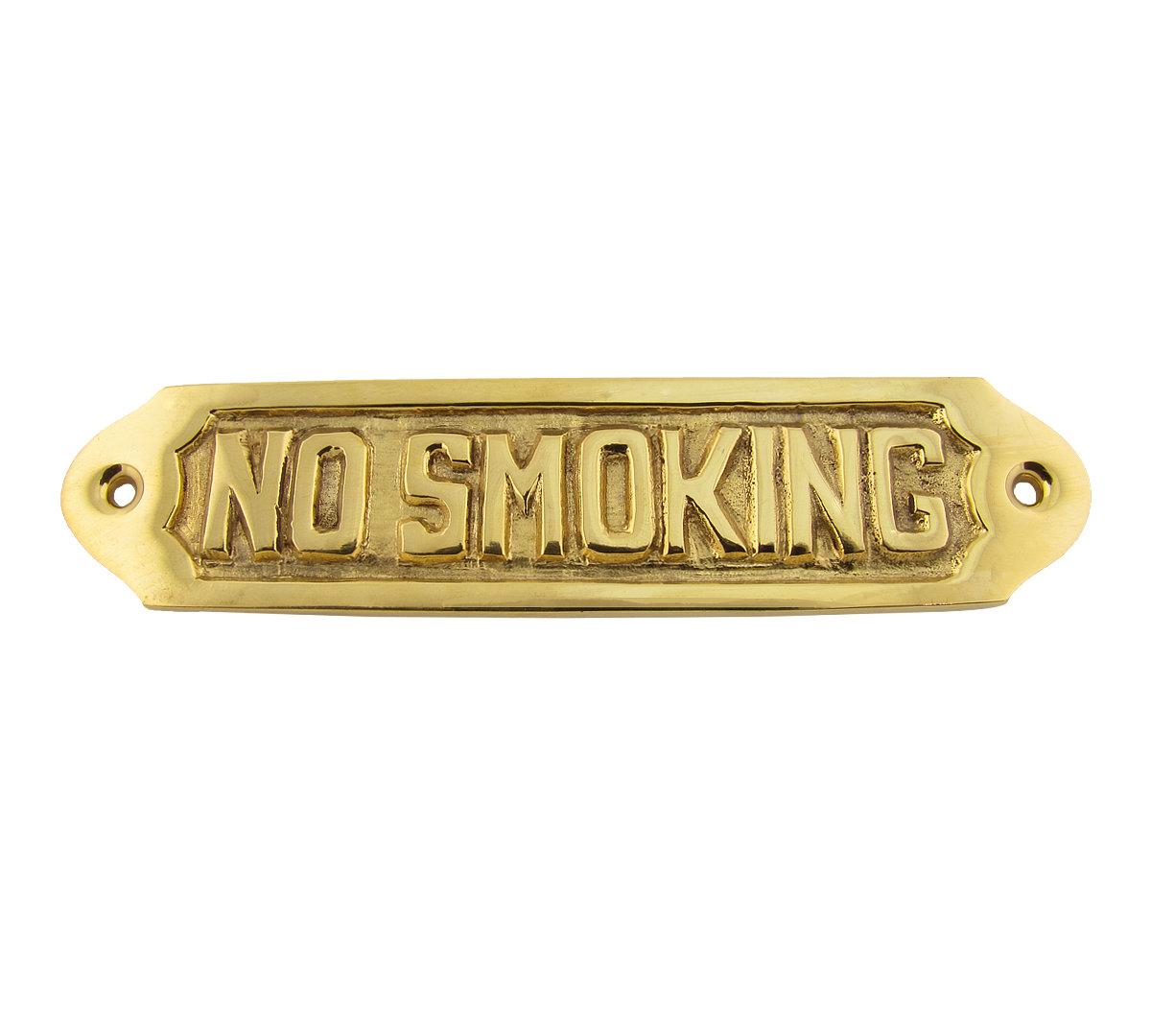 Inbox Zero Solid Brass Ships No Smoking Door Sign Maritime Plaque | Wayfair