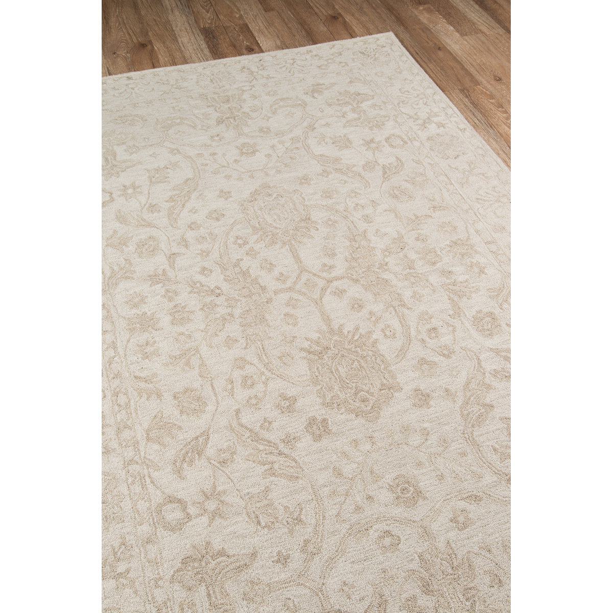 Birch Lane™ Cece Handmade Tufted Wool Beige Rug & Reviews | Wayfair