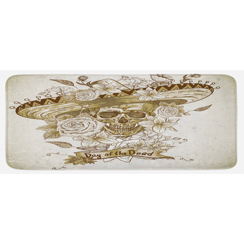 East Urban Home Day of the Dead Kitchen Mat | Wayfair