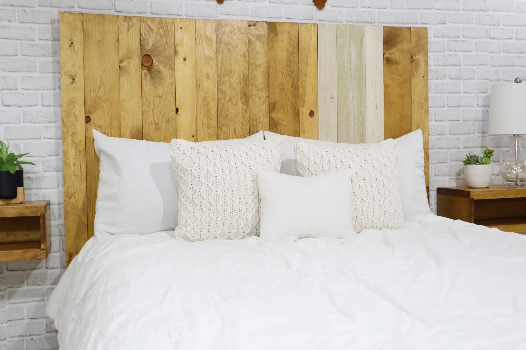 Rosalind Wheeler Leaner Style Panel Headboards Solid Wood Weathered ...