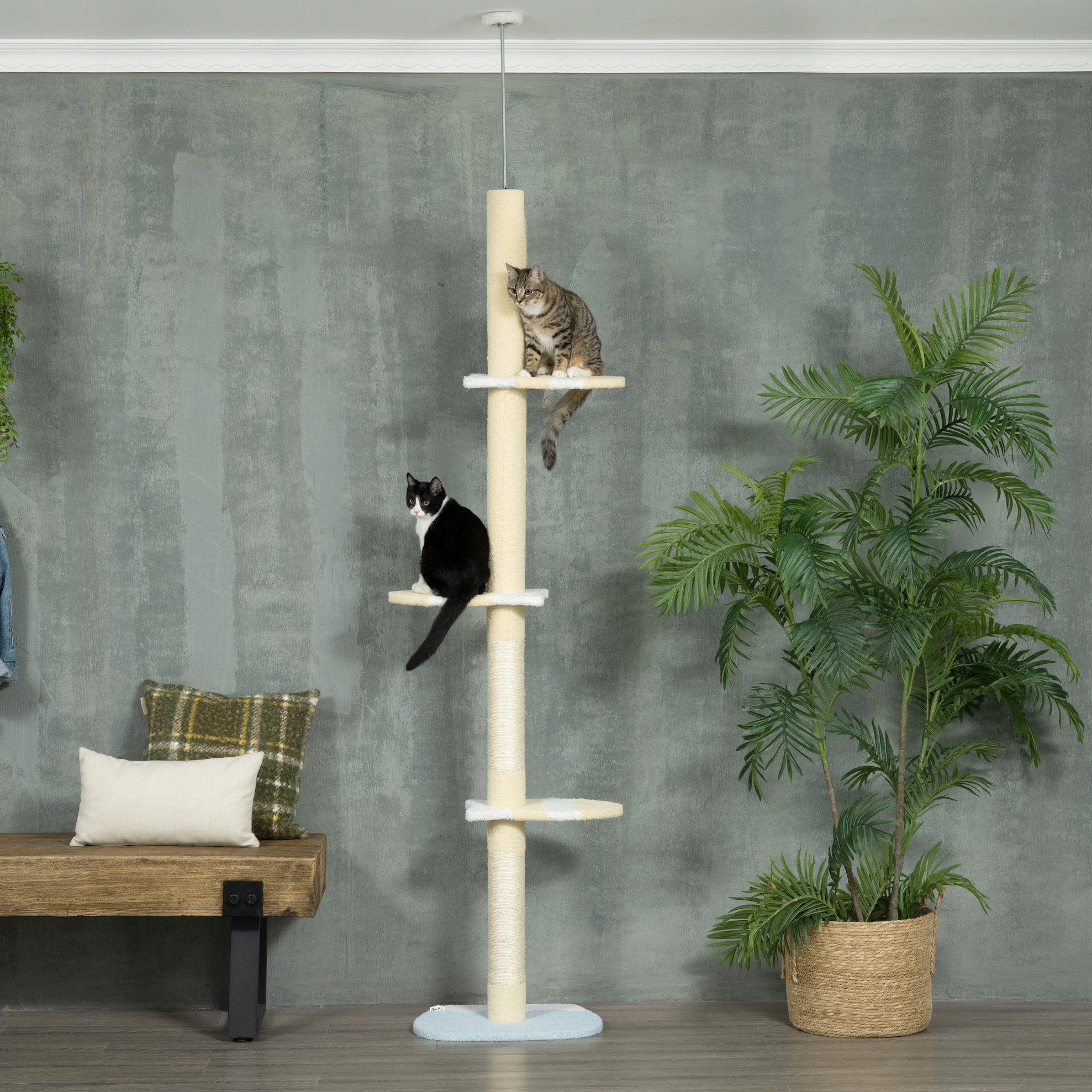 Tucker Murphy Pet™ 4 Tall Cat Energetic Tower, , Floor To Ceiling, 87 ...