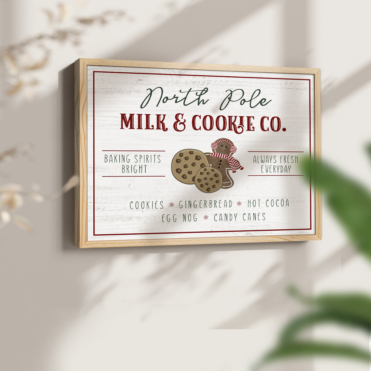 Trinx Milk and Cookie Co -Framed Print - Restickable | Wayfair