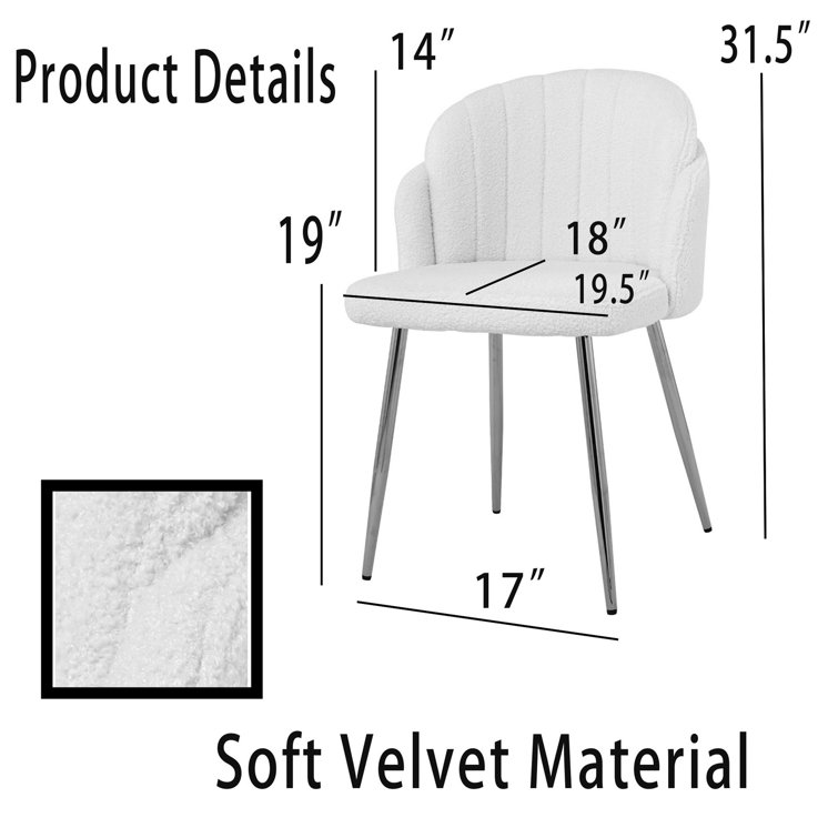 Mercer41 Black Upholstered Chair Set Of 2 - Wayfair Canada