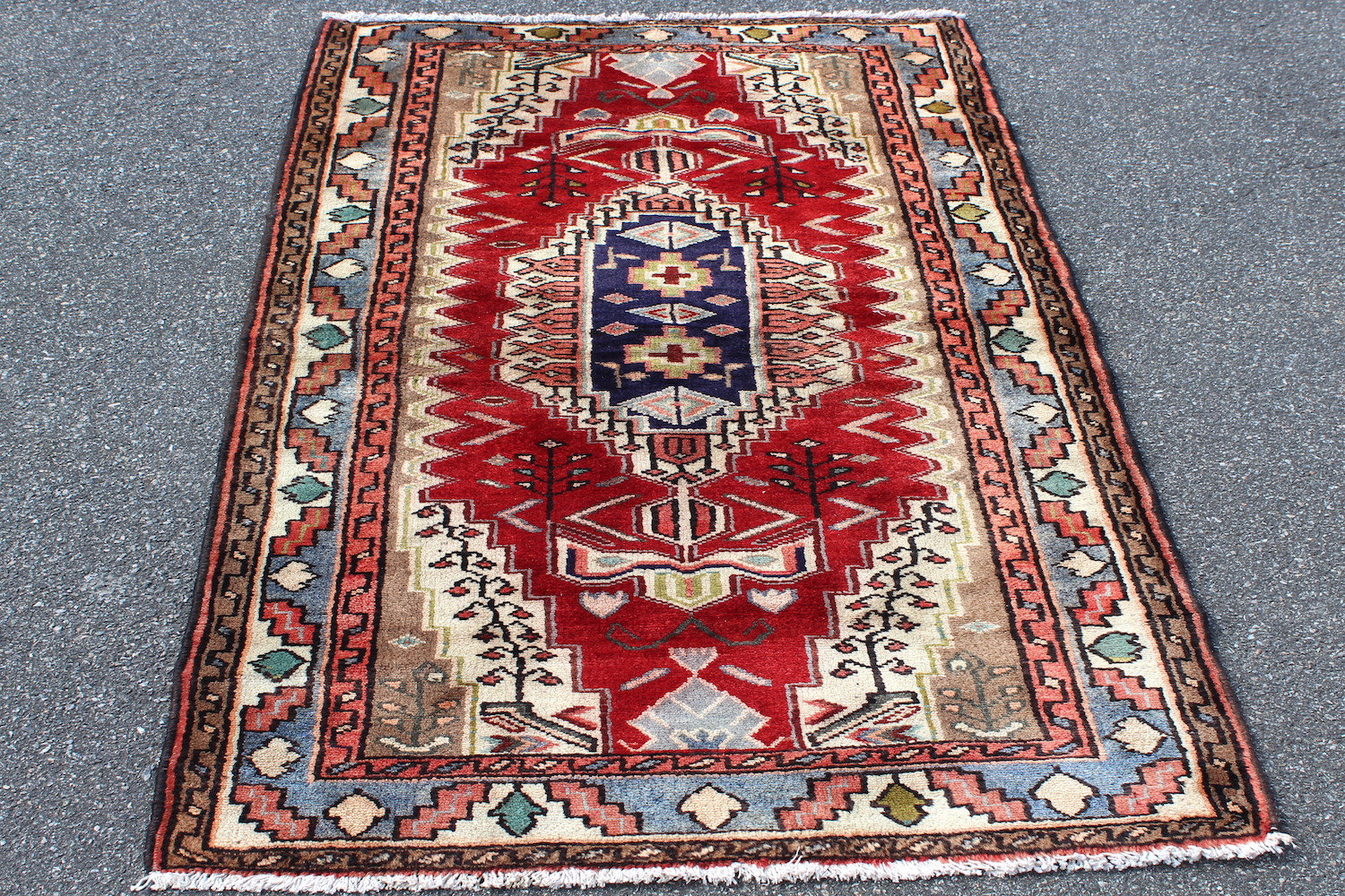 Foundry Select Red 3X5 Vintage Rug | Tribal Oriental Persian Rug ...