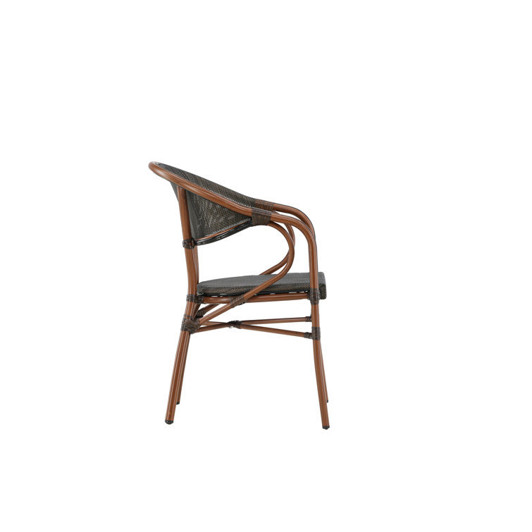 Bay Isle Home Wynyard Stacking Patio Dining Cafe Chair | Wayfair.co.uk