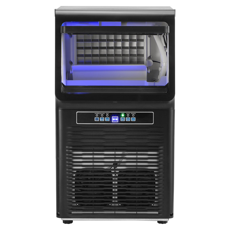 VEVOR 70 Lb. Daily Production Cube Clear Ice Freestanding Ice Maker ...