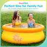 JLeisure 5' x 16.5" 3D Pineapple Inflatable Outdoor Kiddie Splash ...